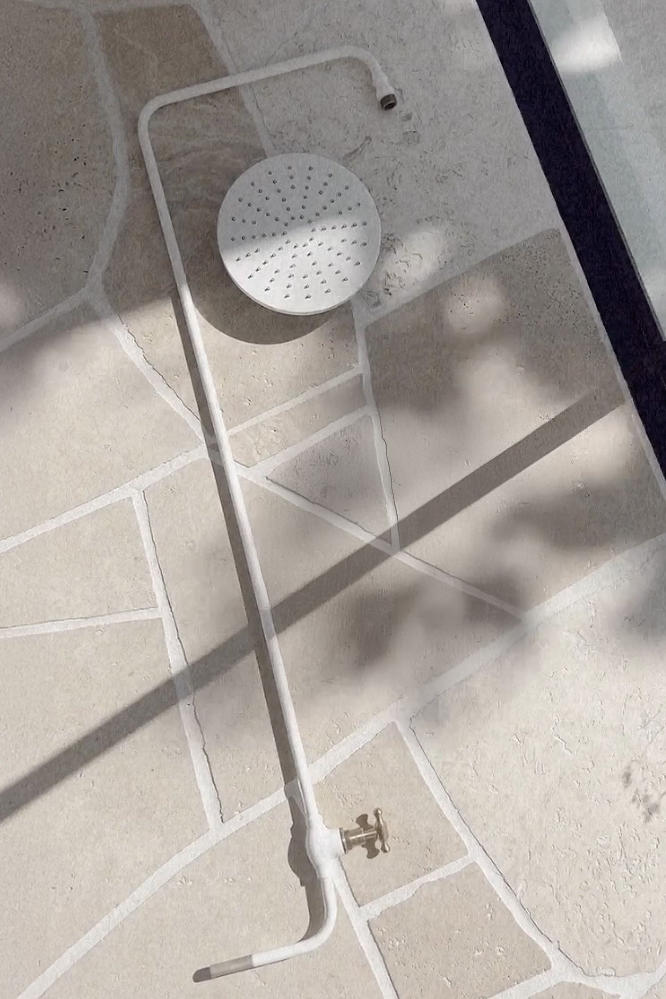 BONDI White Wall Mount Cold Outdoor Shower – Sunshower Co